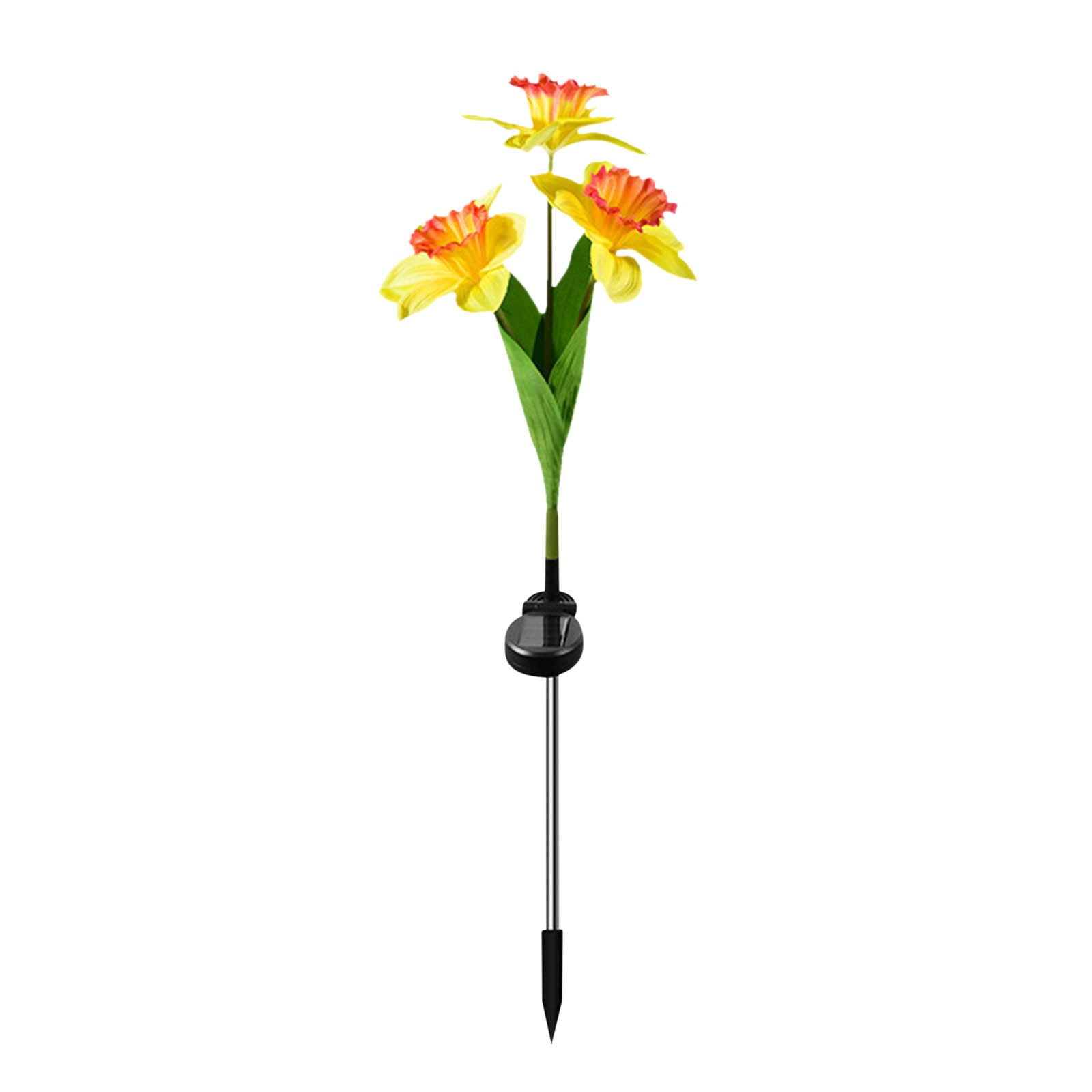 Solar Powered Flower Stake LED Light, 3 Heads Outdoor Daffodil Garden ...