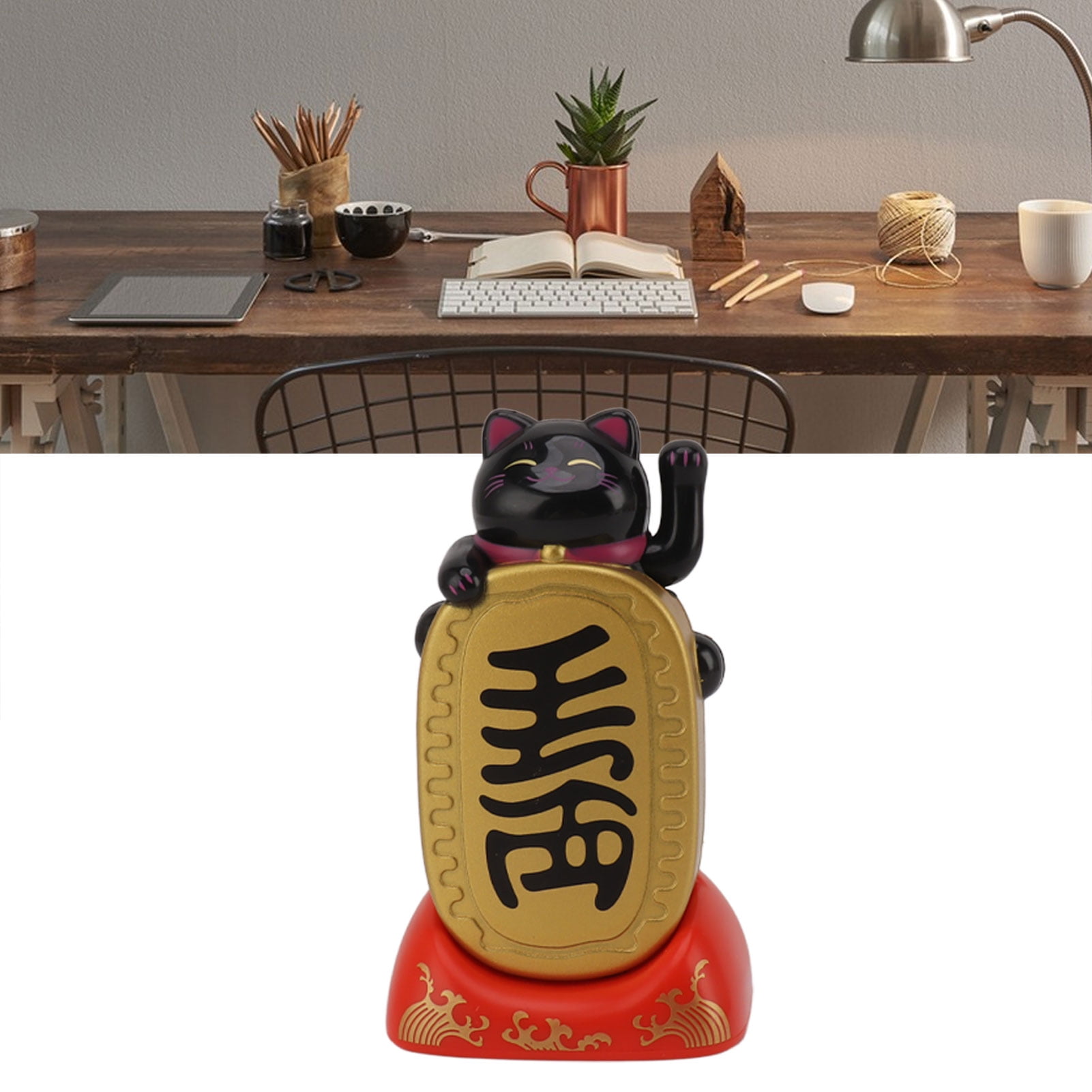 Solar Powered Fortune Cat, Cute Waving Design, Brings Luck To Home ...