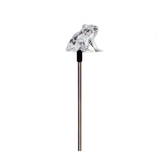 Solar Powered Frog Landscape Garden Stake Color Changing LED Light ...