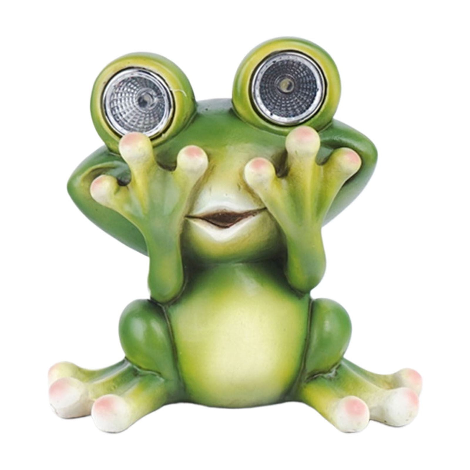 Solar Powered Frog Outdoor Garden Light Decor,Patio Resin Statues Solar ...