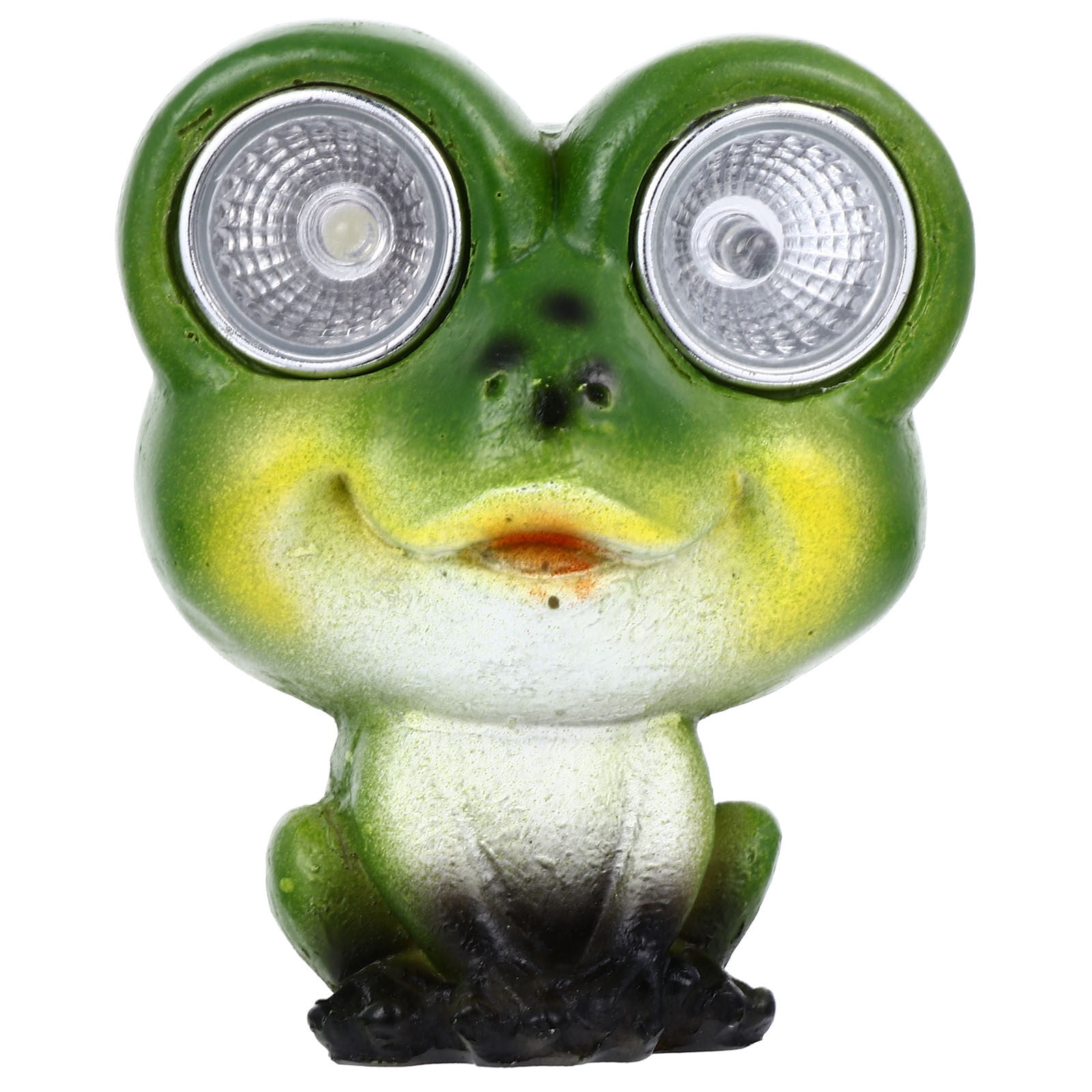 HOOWIFFY LED Solar Lantern Resin Frogs Lamp Green Outdoor Garden Solar ...