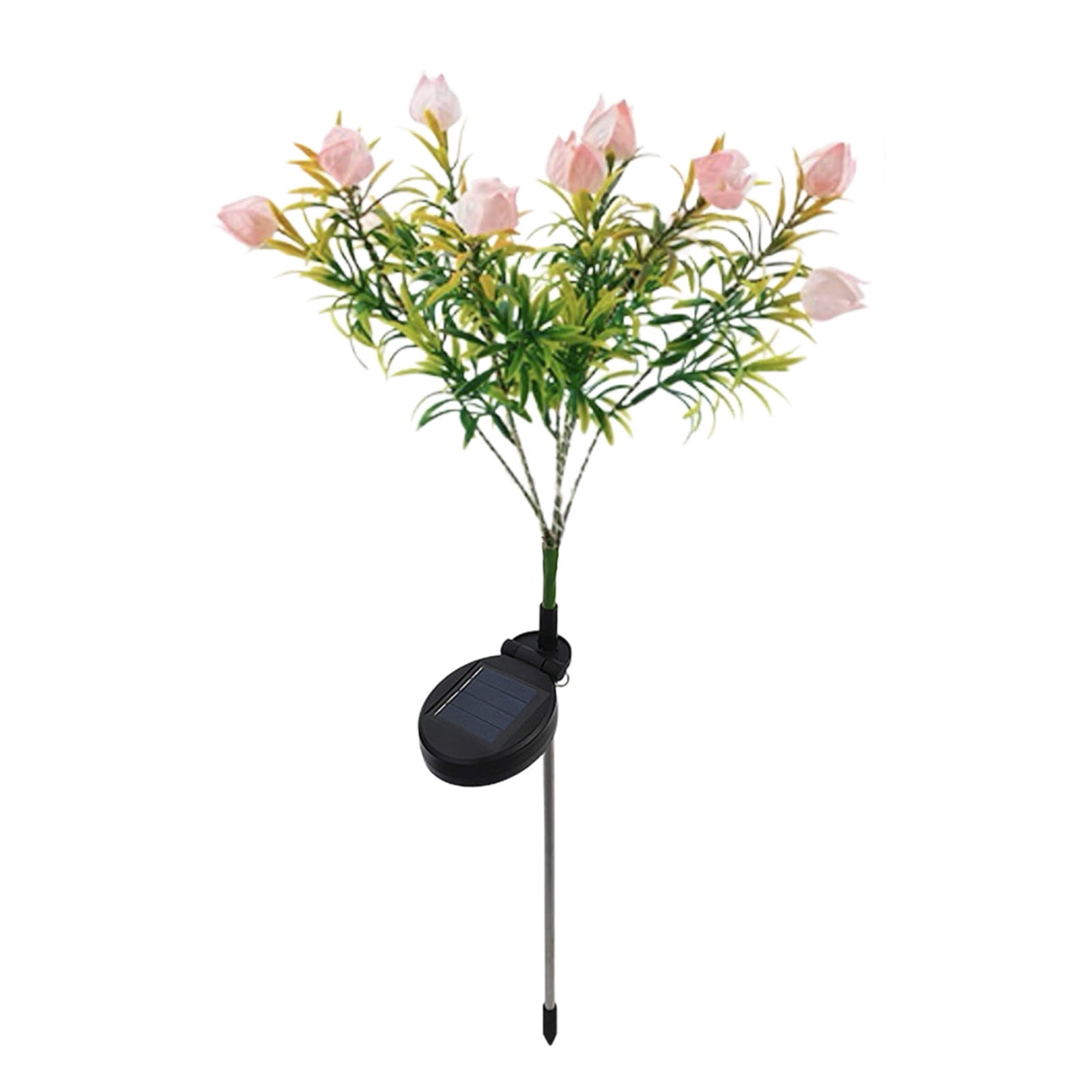 Solar Powered Gardenia LED Stake Light - Romantic Outdoor Decorative ...