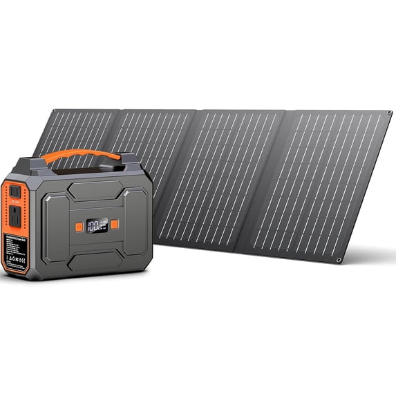 Solar Powered Generator 200W Peak/100W Rated, Portable Solar Generator ...