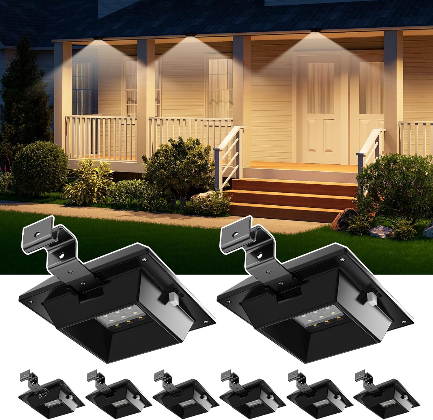 Boundary Outdoor Solar Gutter Led Lights