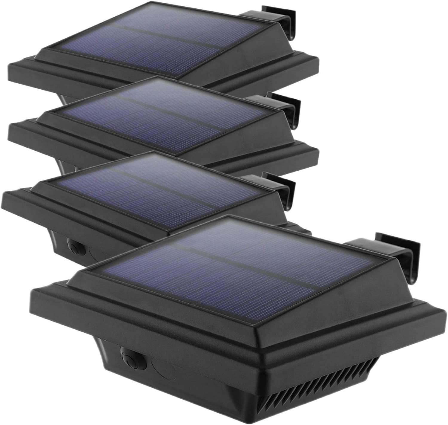 Solar Powered Gutter Lights Waterproof Outdoor Dusk To Dawn 25 LED Deck ...