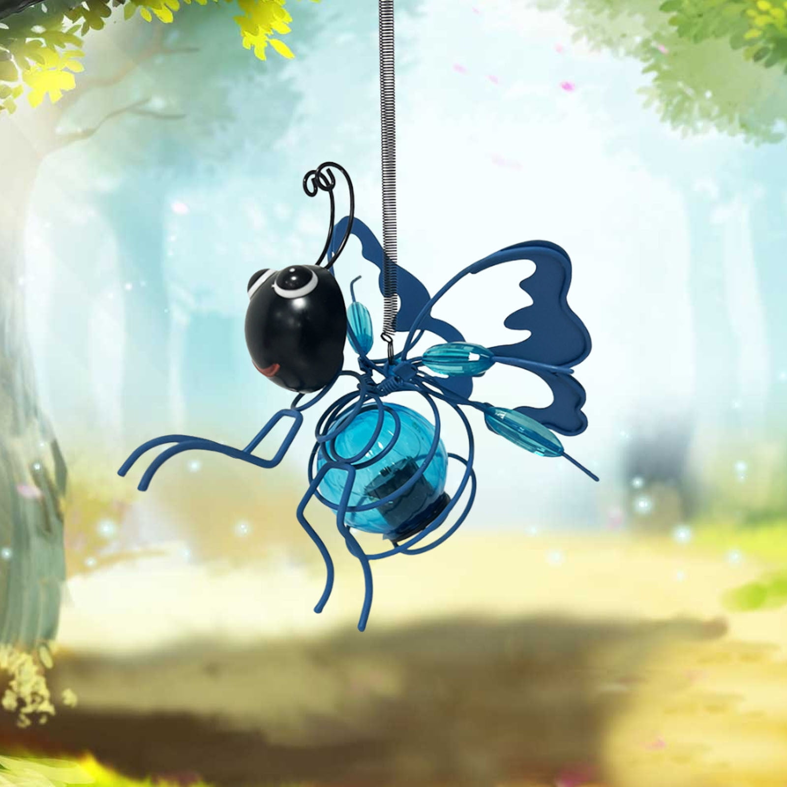 Solar-Powered Hanging Metal Ladybug Light Garden Decor | Lady Bug ...