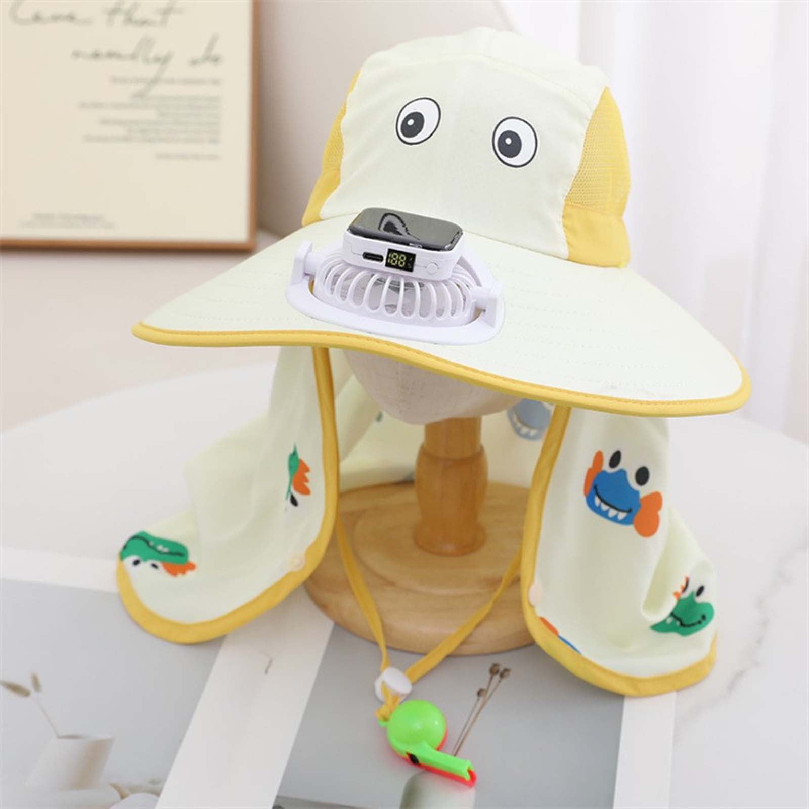Solar Powered Hat with Fans for Kids - UPF 50+ Cooling Sun Hat with USB ...