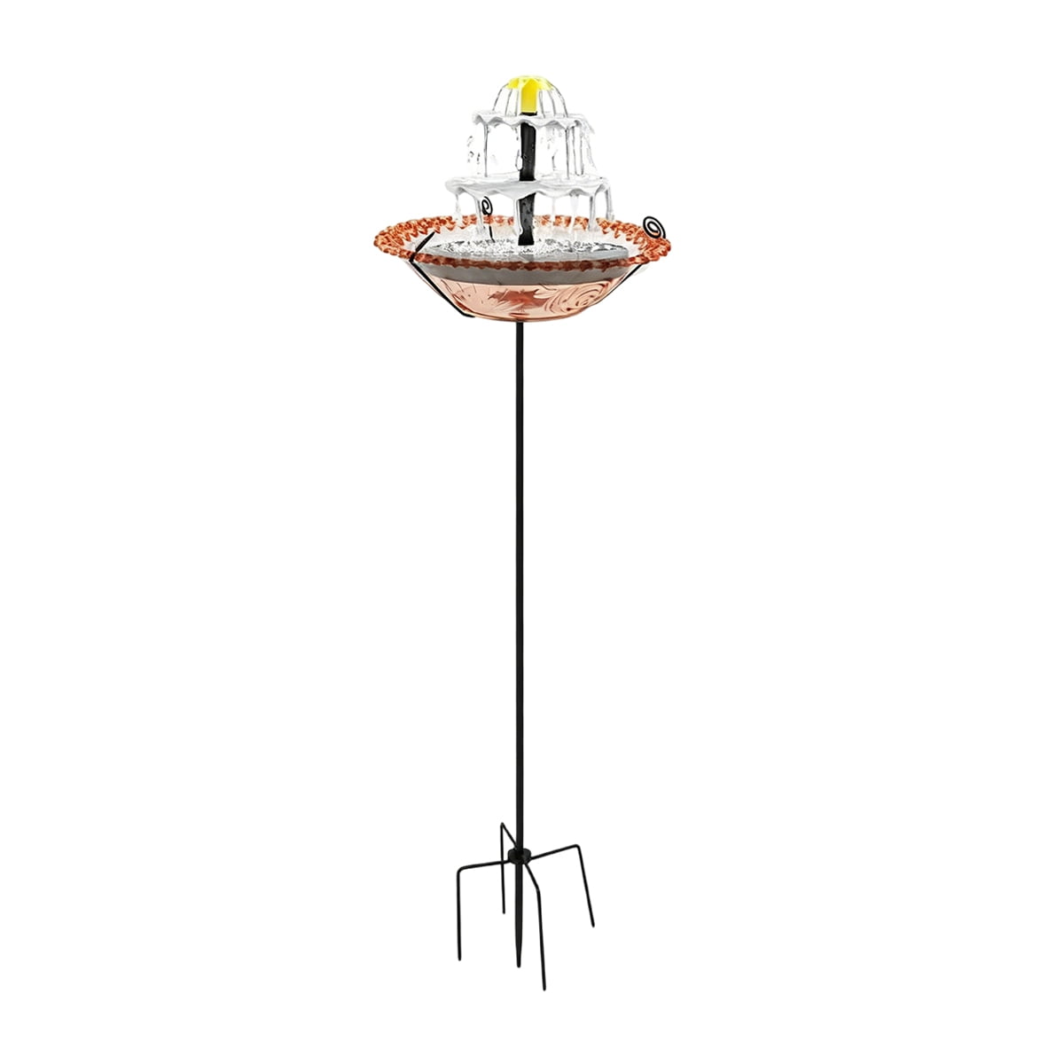 Solar Powered Hummingbird Glass Feeder, 2-in-1 Bath Fountain and Feeder ...