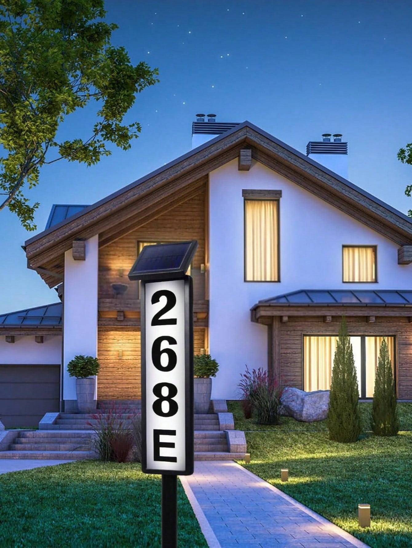 Solar-Powered Illuminated House Numbers Are Ideal For Outdoor Address ...