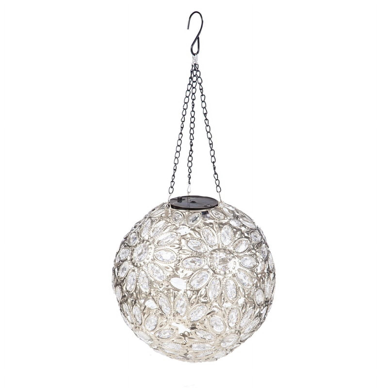 Solar Powered Jeweled Hanging Globe - Walmart.com