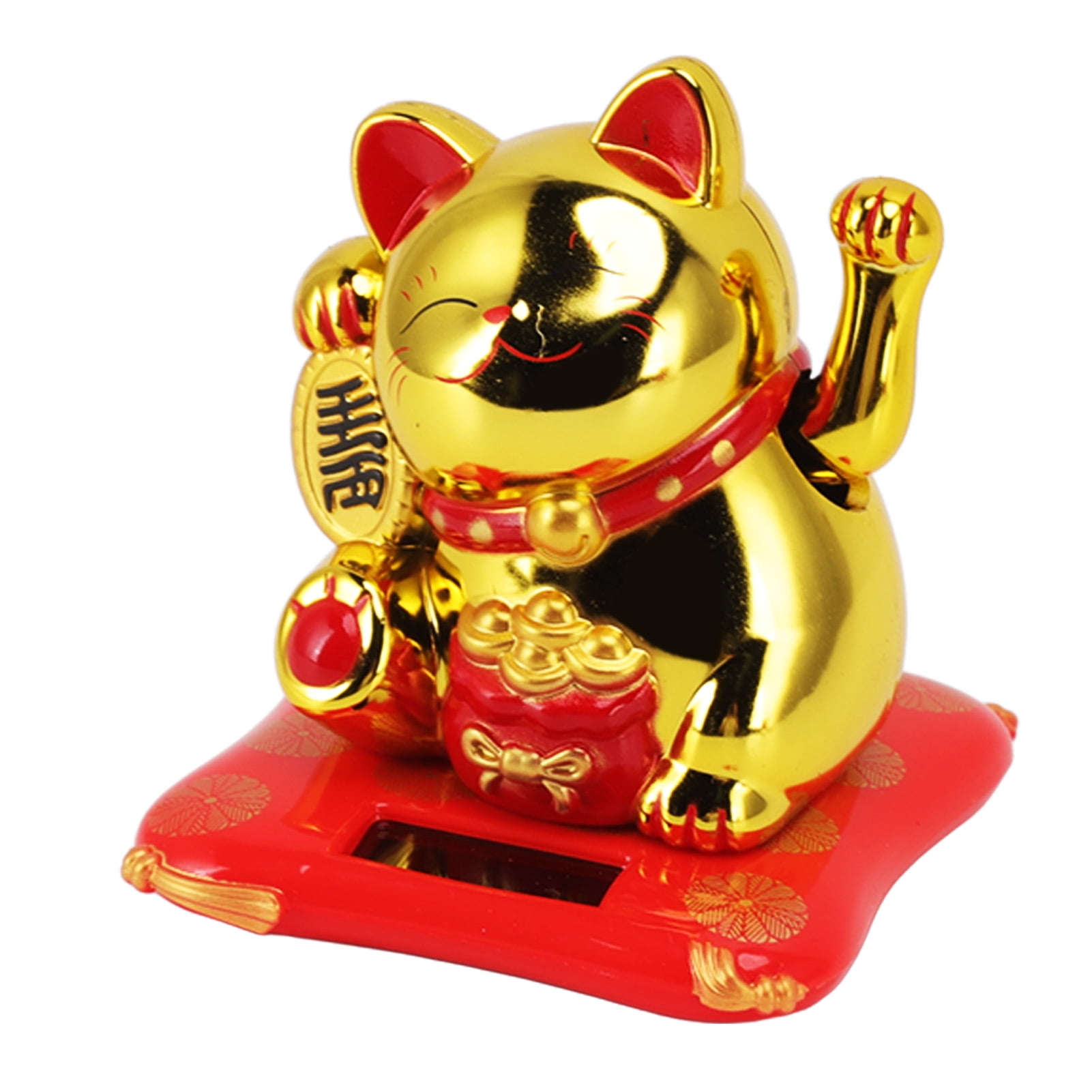 Solar Powered Kawaii Waving Cat, Cute Chinese Lucky Wealth Welcoming Cats, Fortune Lucky Wealth ...