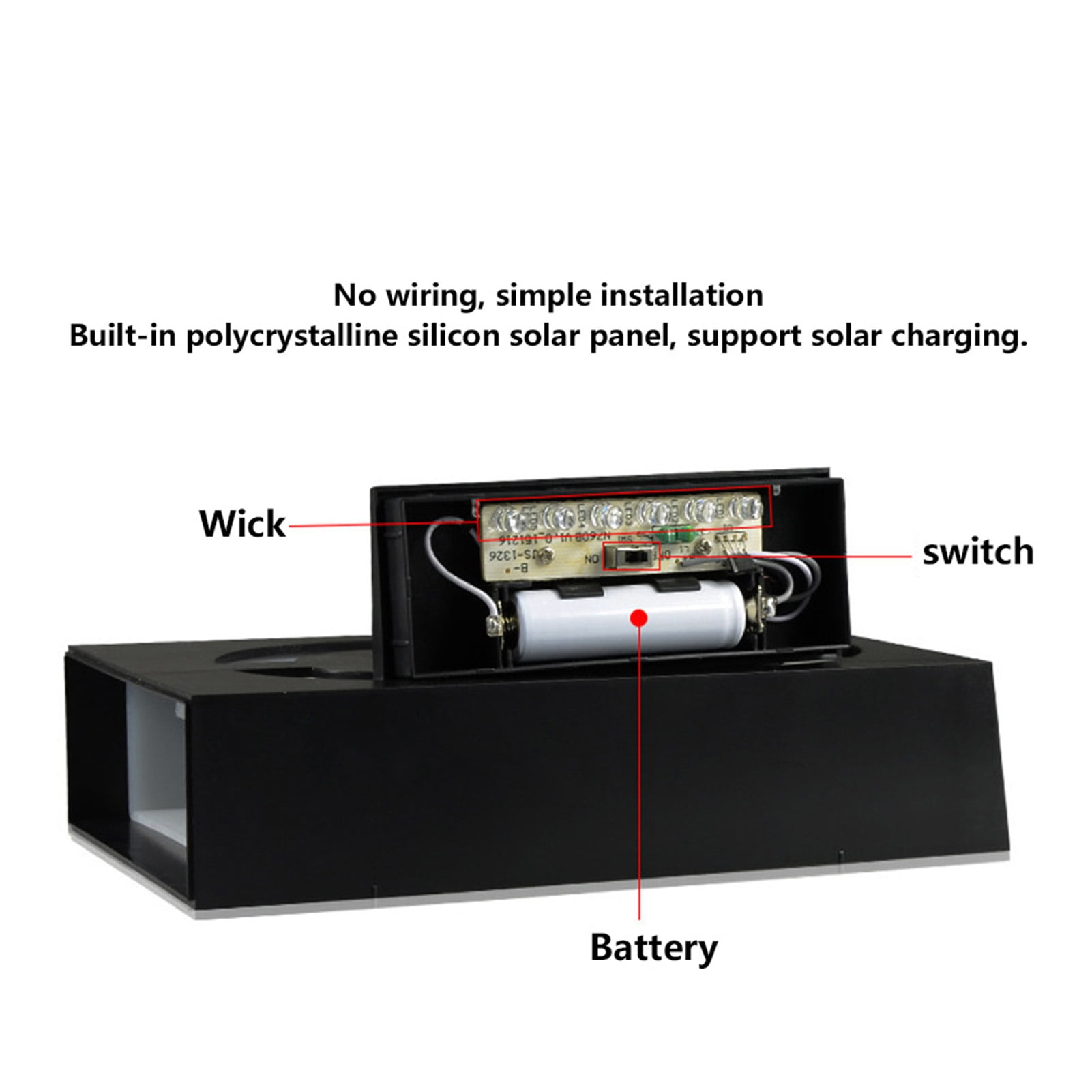 Solar Powered LED Address Light, Durable Outdoor Number Sign for Homes ...