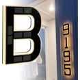 Solar-Powered LED Address Number Sign,Waterproof Digital House Number ...