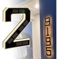 Solar-Powered LED Address Number Sign,Waterproof Digital House Number ...