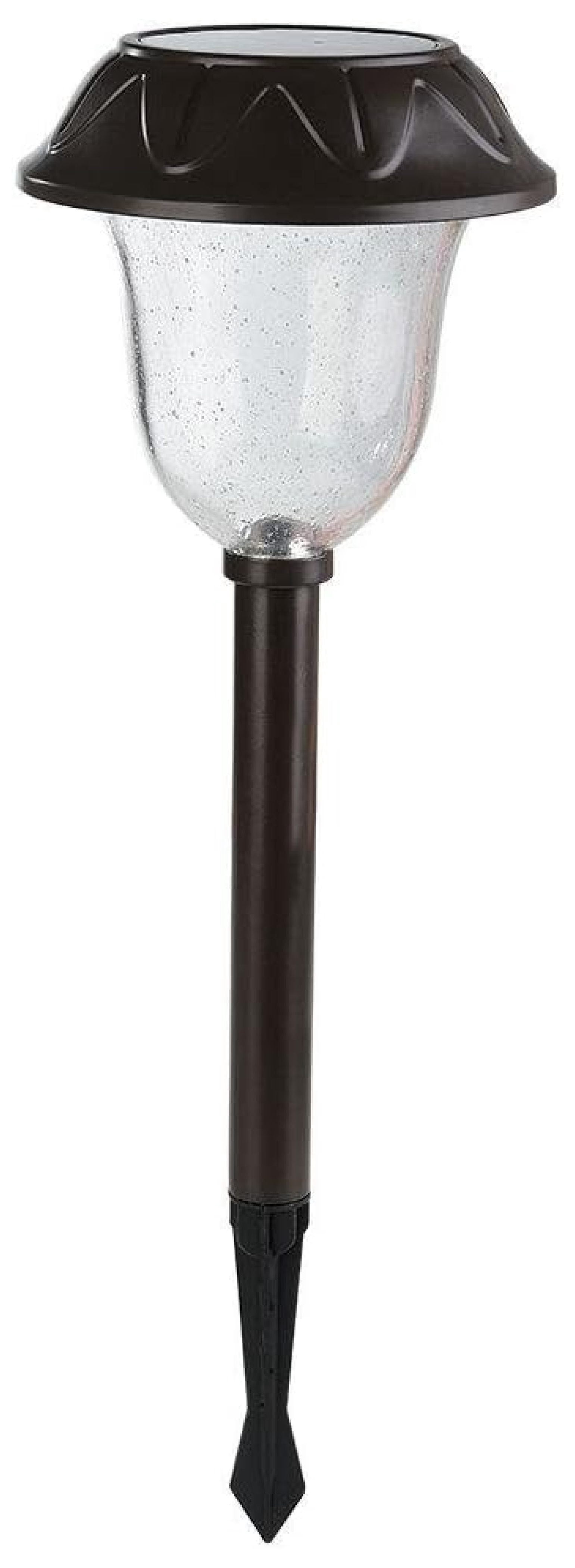Solar Powered LED Charcoal Brown Pathway Light (4-Pack) - Walmart.com