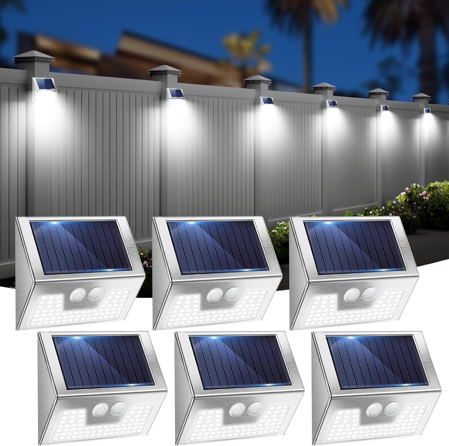 FTX Solar Powered LED Flood Lights, 3000K, 6 Pack - Walmart.com