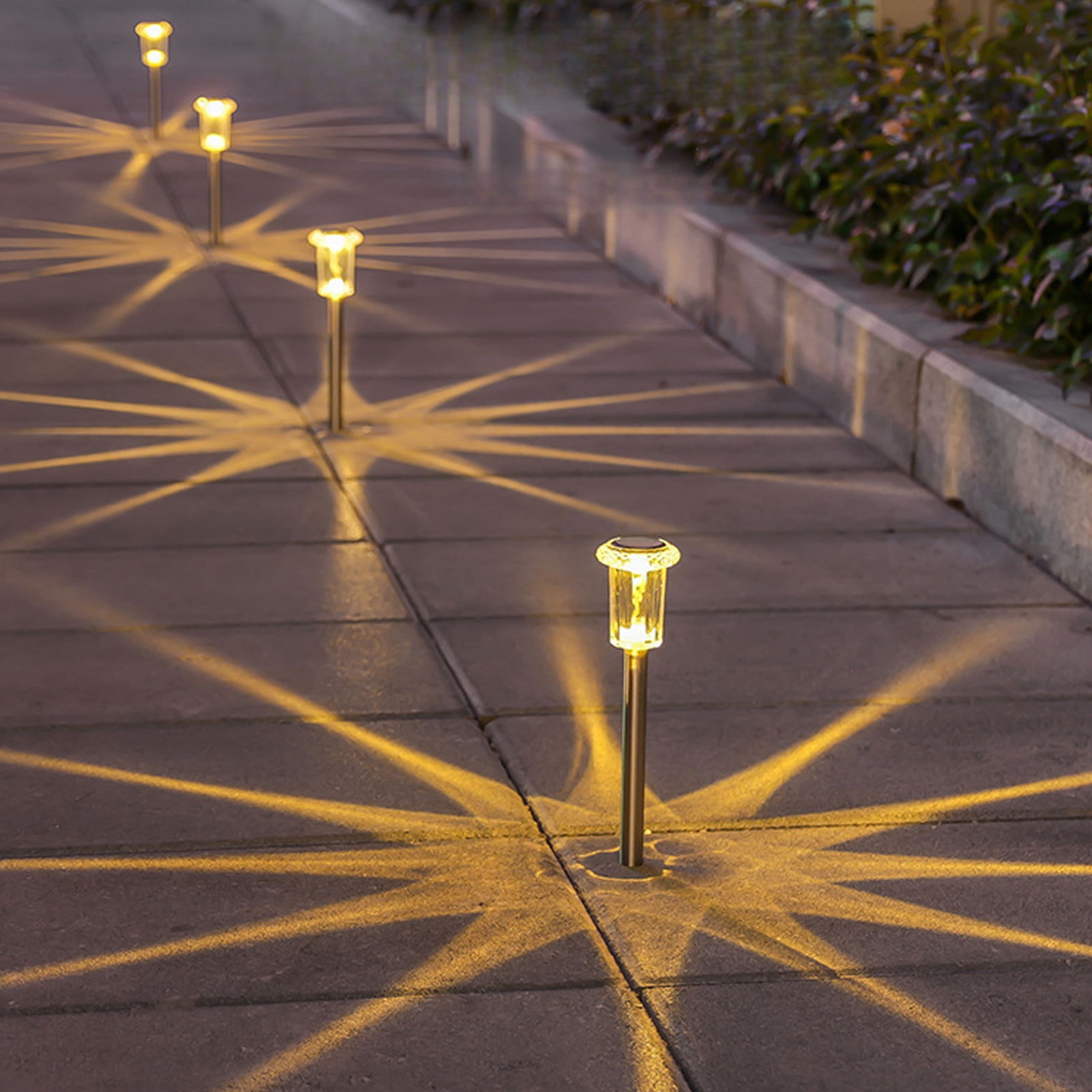 Solar-Powered LED Garden Lights, 6-Pack Waterproof Solar Landscape ...