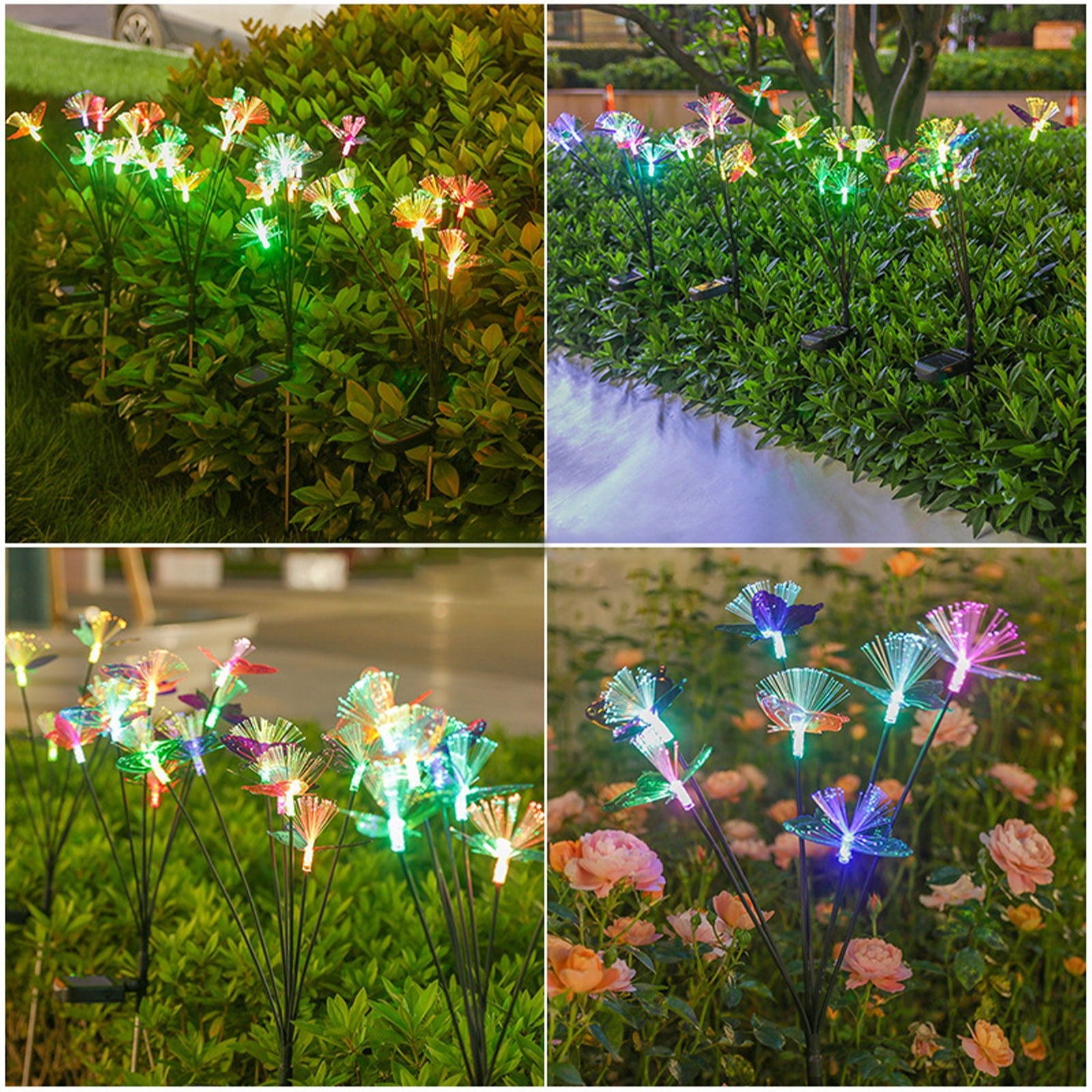 Solar Powered LED Garden Lights Outdoor Waterproof IP65 Automatic ...