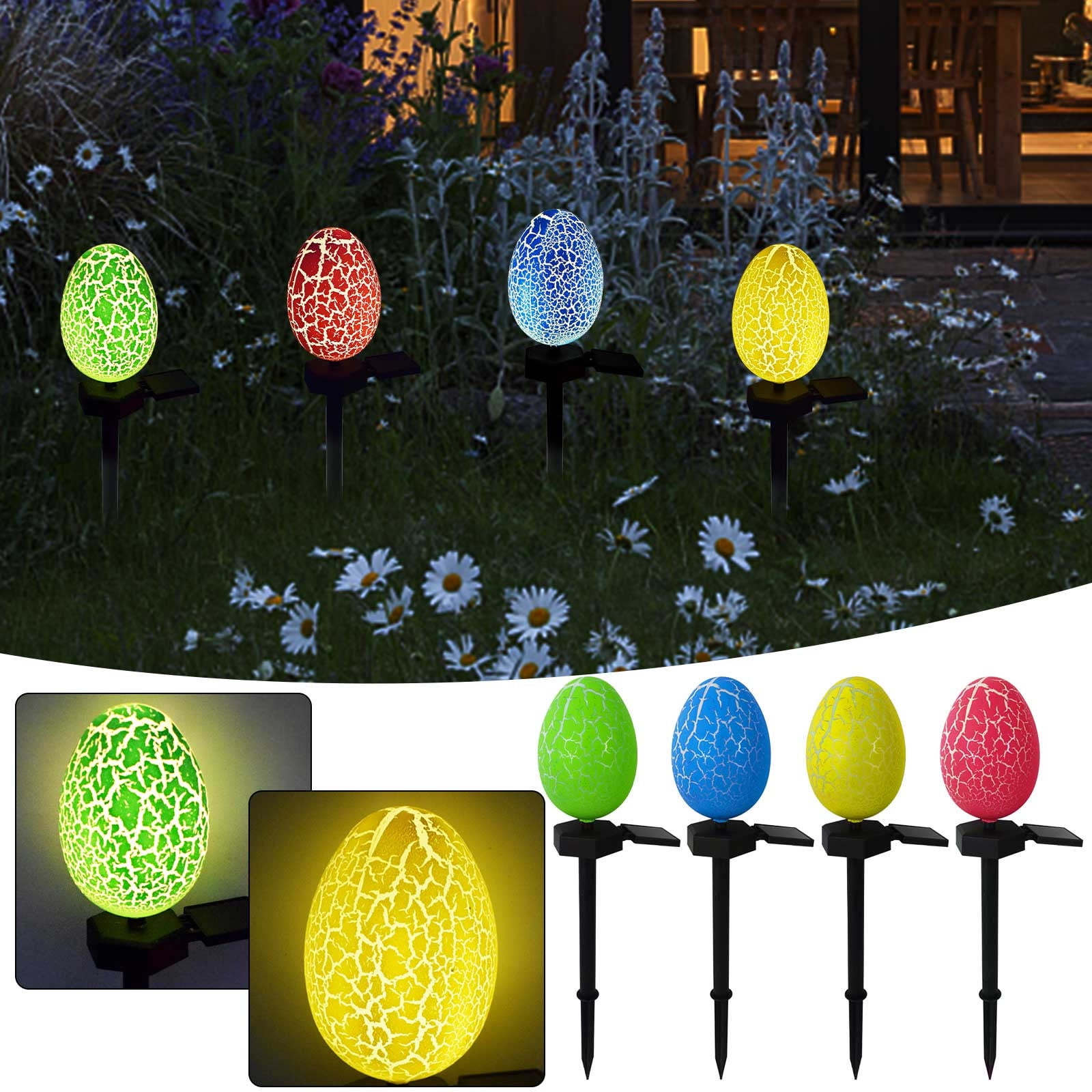 Solar Powered LED Ground Light, Battery Operated Pathway Lamp ...