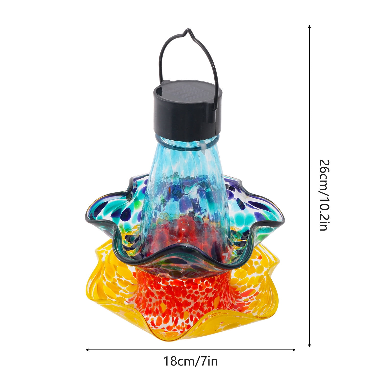 Solar-Powered LED Hummingbird Feeder for Outdoor Gardens, Automatic ...