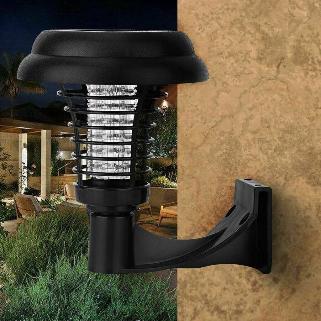 Solar Powered LED Light Pest Bug Zapper Insect Mosquito Killer Lamp ...