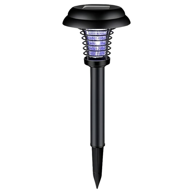 Solar Powered LED Light Pest Bug Zapper Insect Mosquito Killer Lamp ...