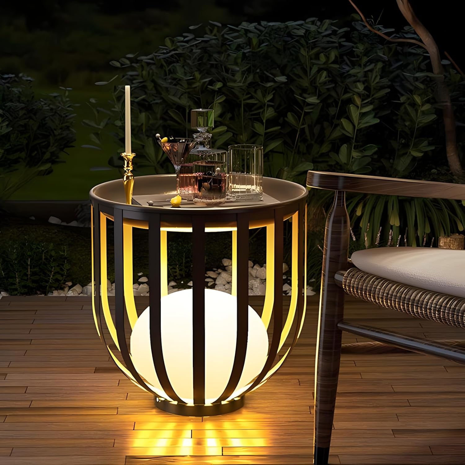 Solar-Powered LED Outdoor Garden Lights 3 Color Lights- Waterproof ...