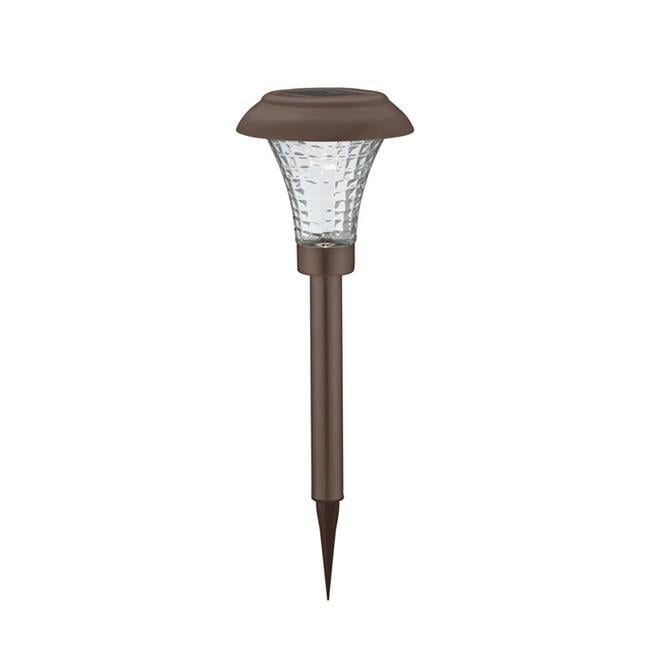 Solar Powered LED Pathway Light, Matte Bronze - Pack of 8 - Walmart.com