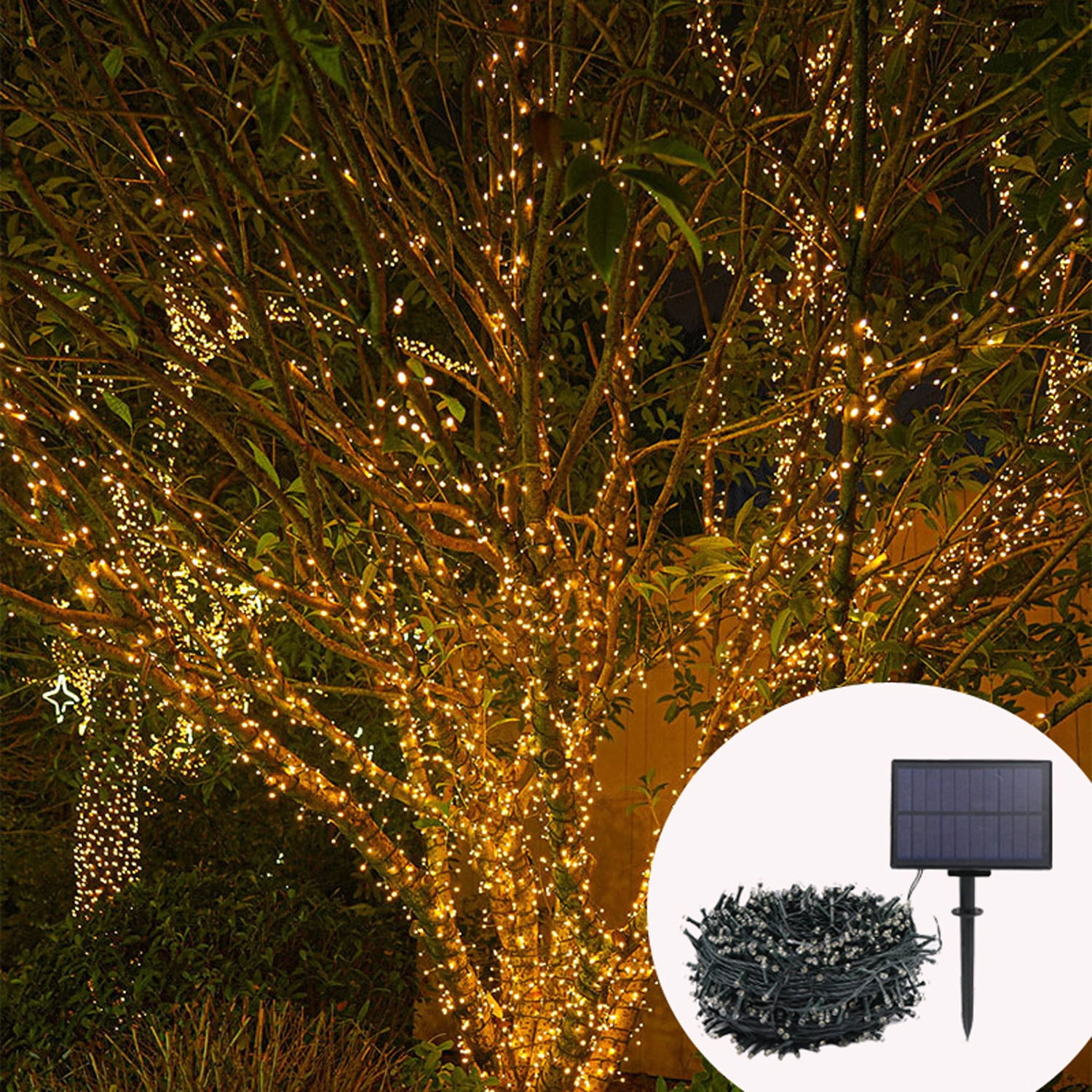 Solar-Powered LED String Lights with Copper Wire, Starry Fairy Lights ...