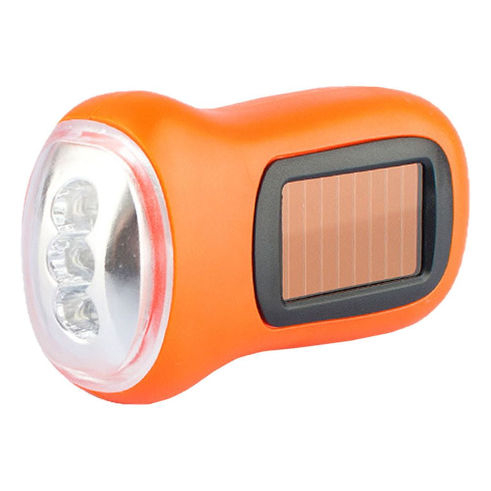 Solar Powered LED Torch Portable Flashlight Mini Flashlights - Walmart.com