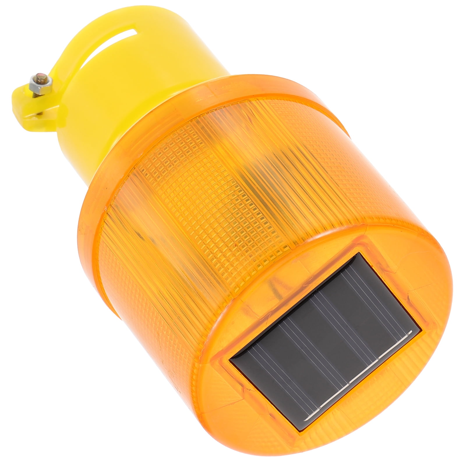 Solar Powered LED Traffic Strobe Warning Lights Flicker Beacon Road ...