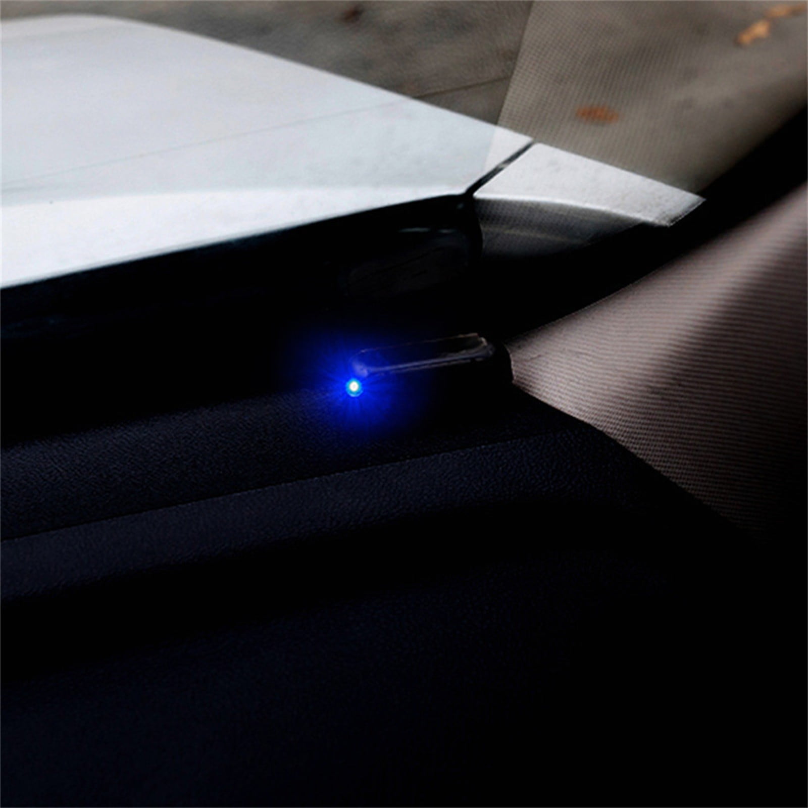 Solar Powered LED Vehicle Security Alarm System with Flashing Warning ...