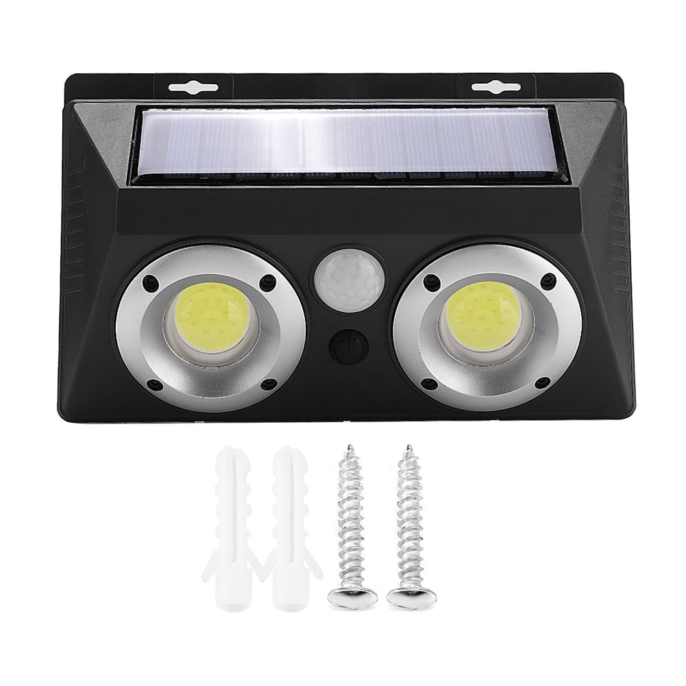 Solar Powered LED Wall Light Human Body Sensor COB Sconce Lamp ...