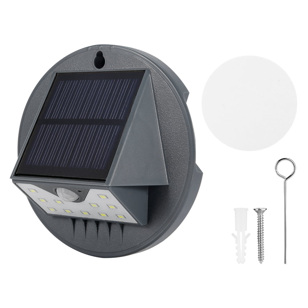 Solar Powered LED Wall Light Sensor Sconce Lamp for Road Garden ...