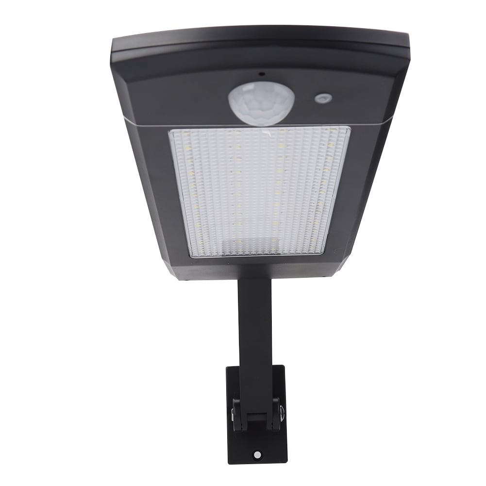 Solar Powered LED Wall Light Waterproof Sensor Lamp Black Warm White ...