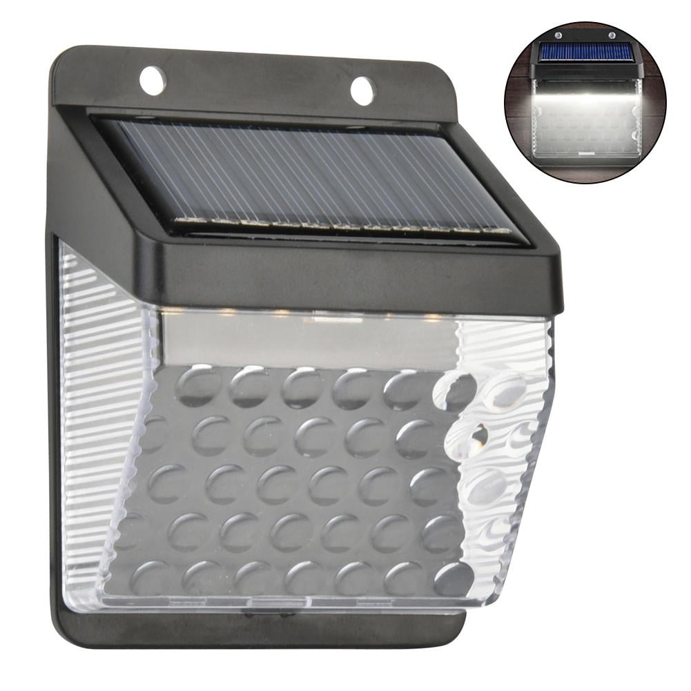 Solar-Powered LED Wall Light with Human Body Induction - ABS Material ...