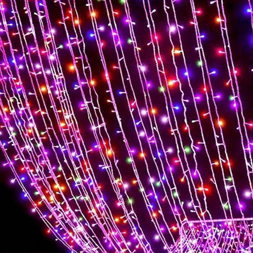 Solar-Powered LED Waterfall Fairy Lights with Remote, Enhance Garden ...