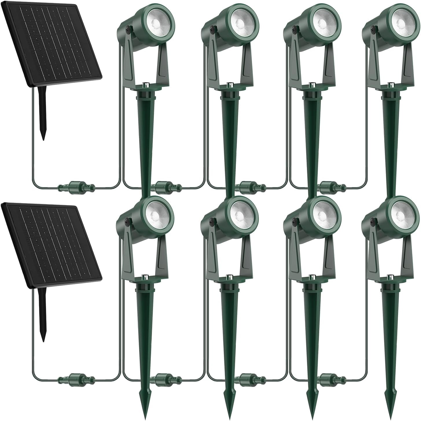 Solar Powered Landscape Spotlights, Green Cord Solar Spot Lights ...