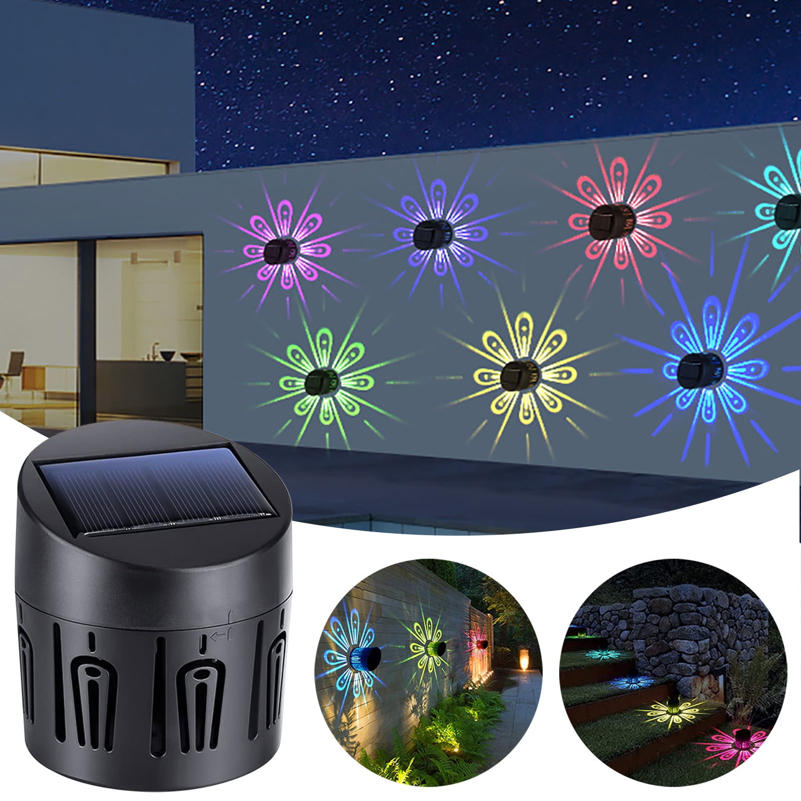 Solar Powered Light And Shadow Lamp Sub Outdoor Light And Shadow Lamp ...