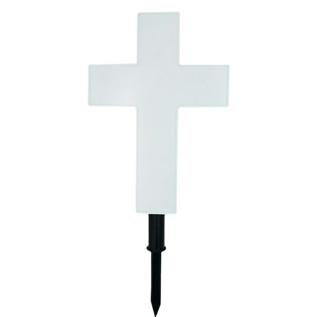 Solar Powered Light Cross by Eternal Light Memorial For Grave Garden ...