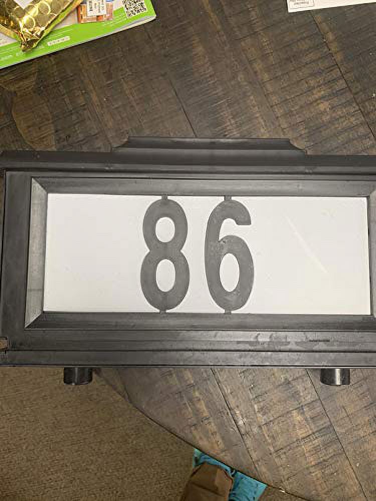 Solar Powered Lighted Address Number Sign for House - Customizable LED ...