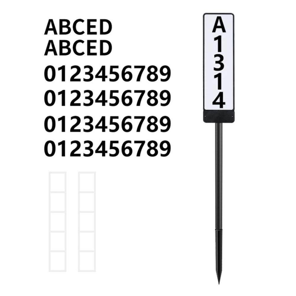 Solar Powered Lighted House Address Numbers Light LED Illuminated with ...