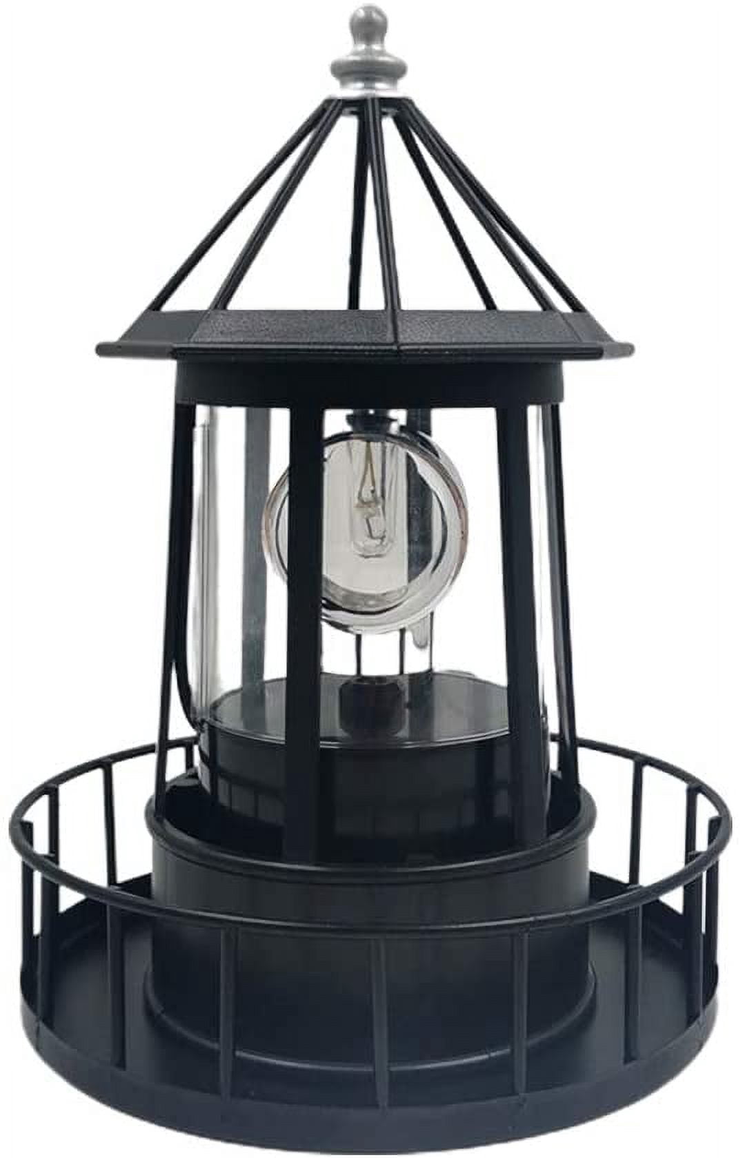 Solar Powered Lighthouse, 360 Degree Rotating IP65 Waterproof Garden ...