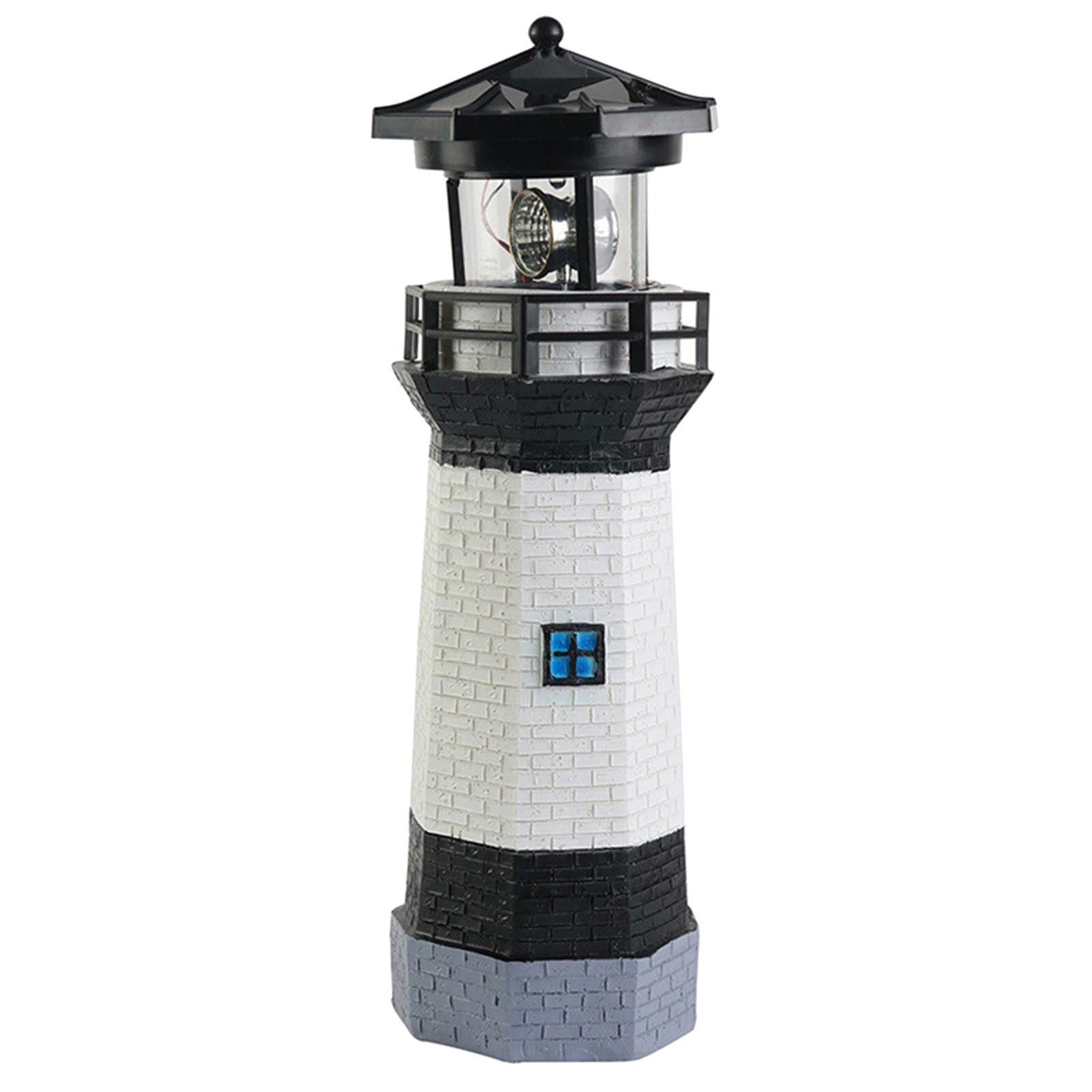 Solar Powered Lighthouse Energy Saving Solar Lighthouse With Rotating ...