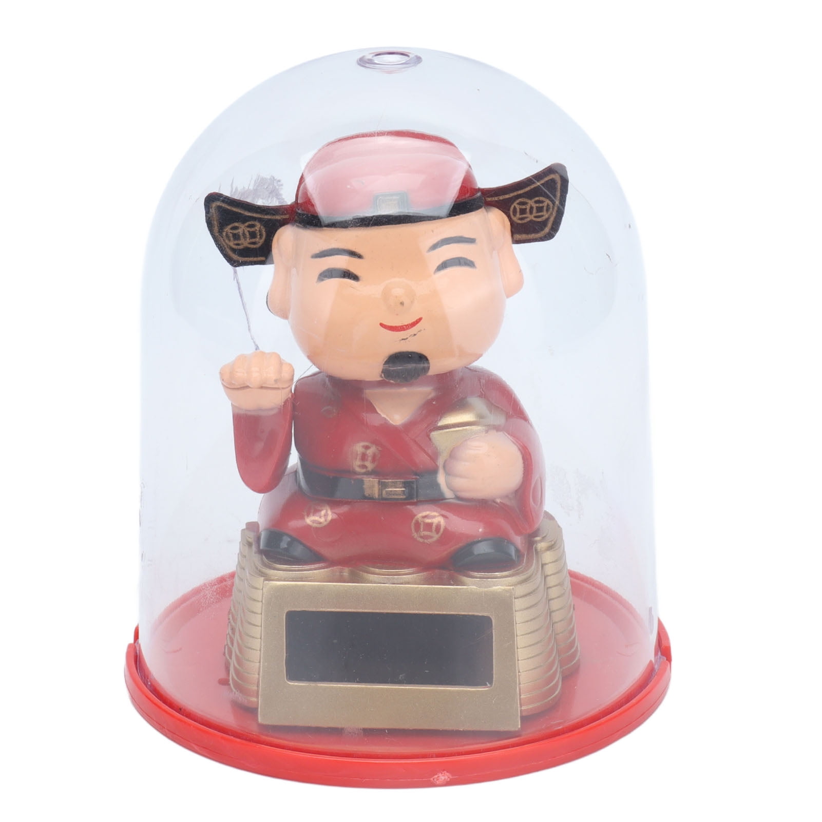 Solar Powered Lucky God of Wealth Decoration, Waving Arm Ornaments for ...