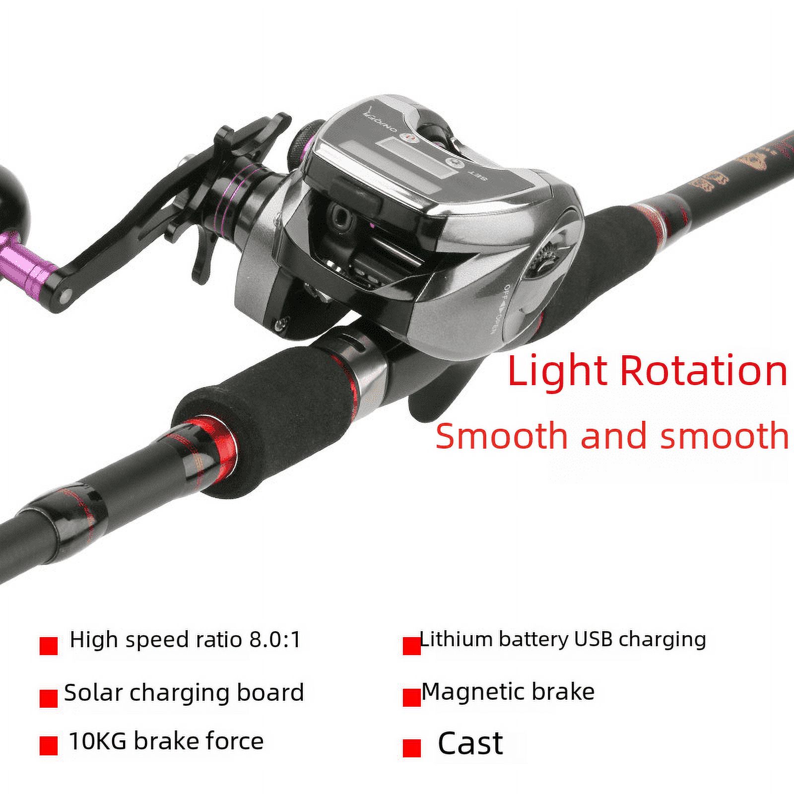 Solar Powered Luya Drip Wheel Single Rocker Arm Sea Fishing Wheel ...