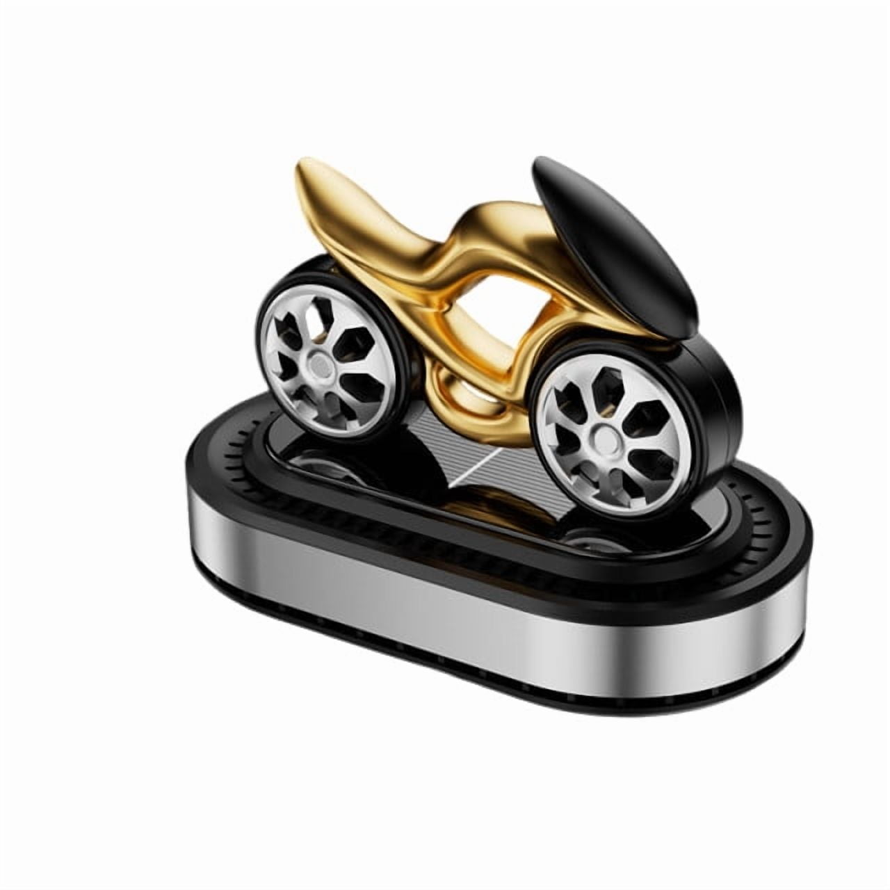 Solar-Powered Motorcycle-Shaped Car Air Freshener with Spinning Wheel ...