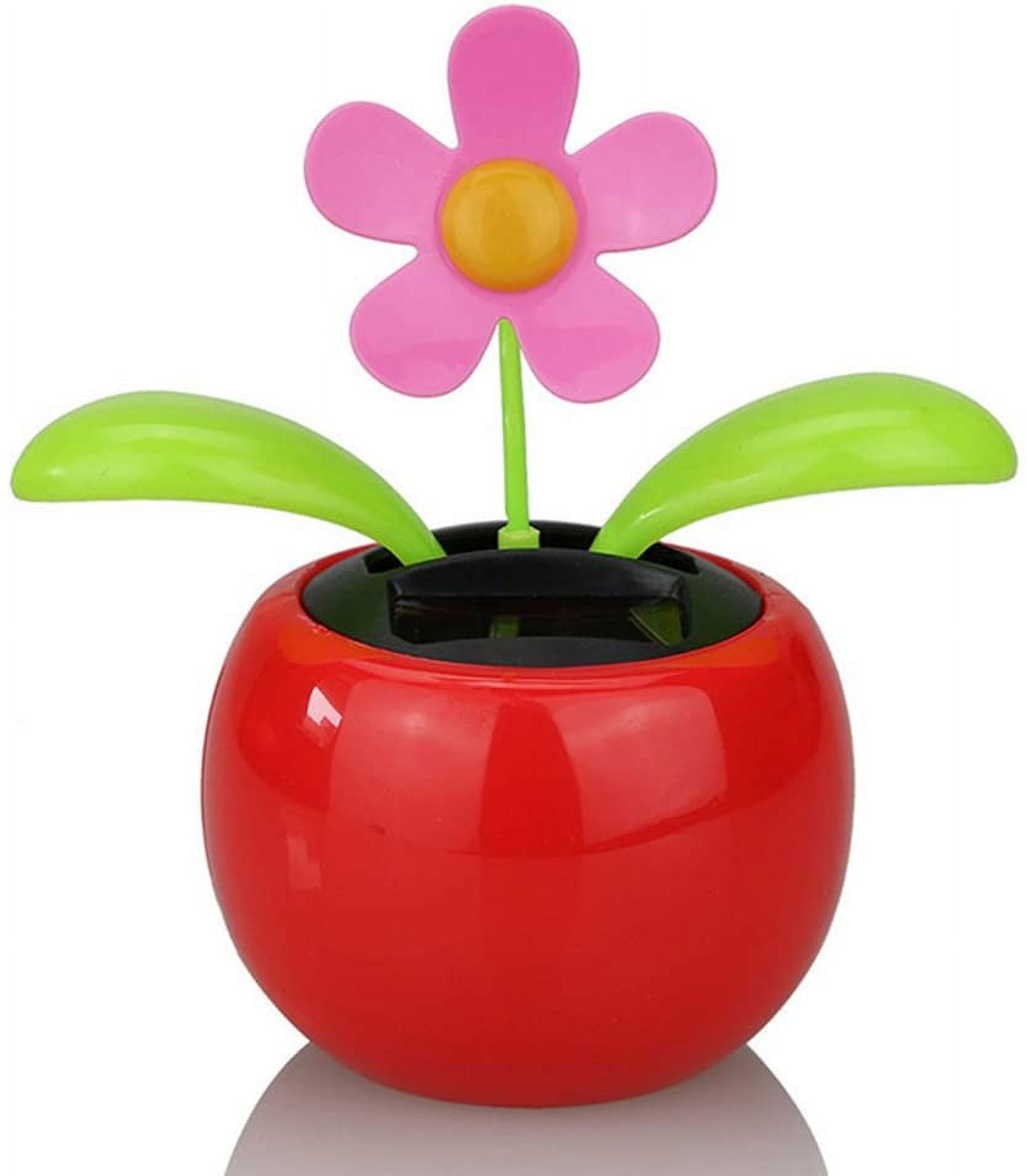 Solar Powered Nodding Flower Figure, Dancing Solar Flower for Car ...