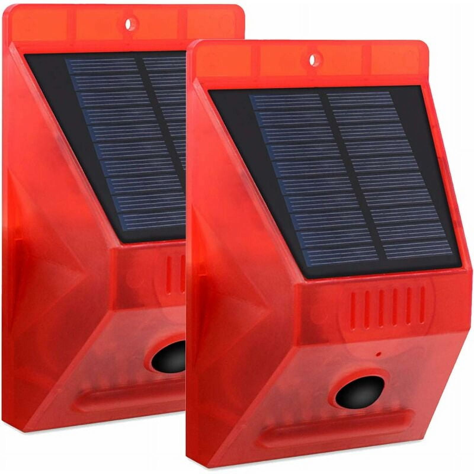 Solar-Powered Outdoor Security, Motion Sensor Alarm with Loud Siren ...