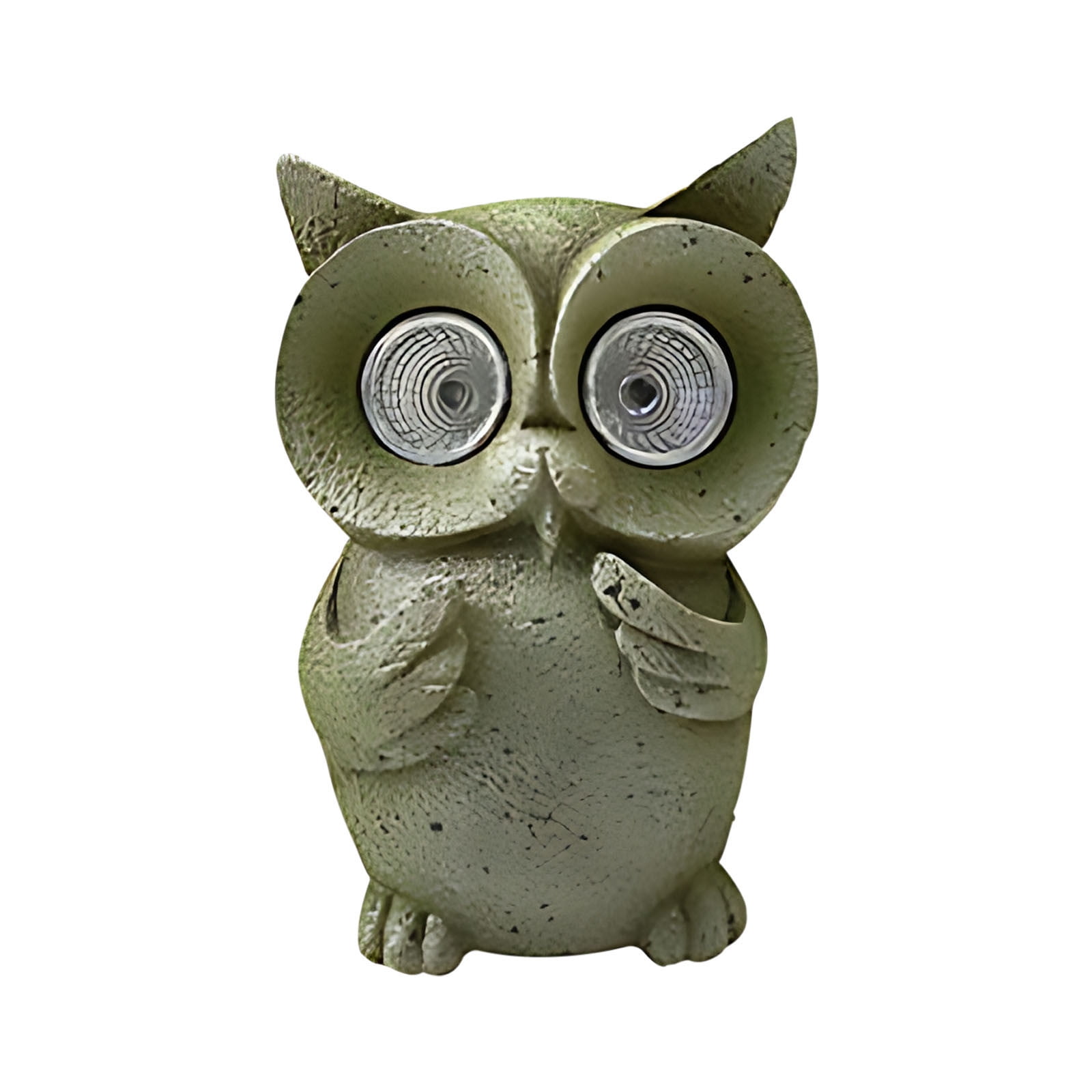 Solar Powered Owl Statue Garden Decor Led Light Outdoor Decoration ...